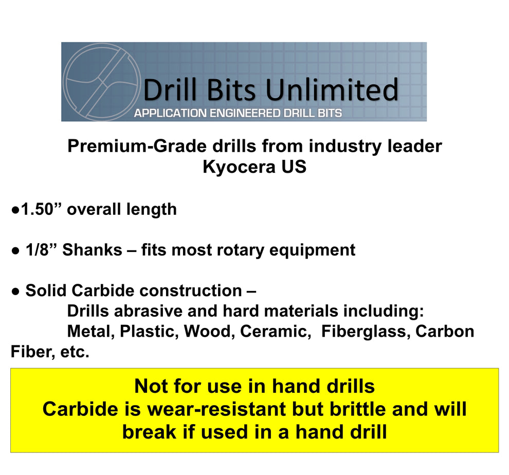 Complete Incremental Drill Size Set - Over 160 Sizes from .004 to .250 ...